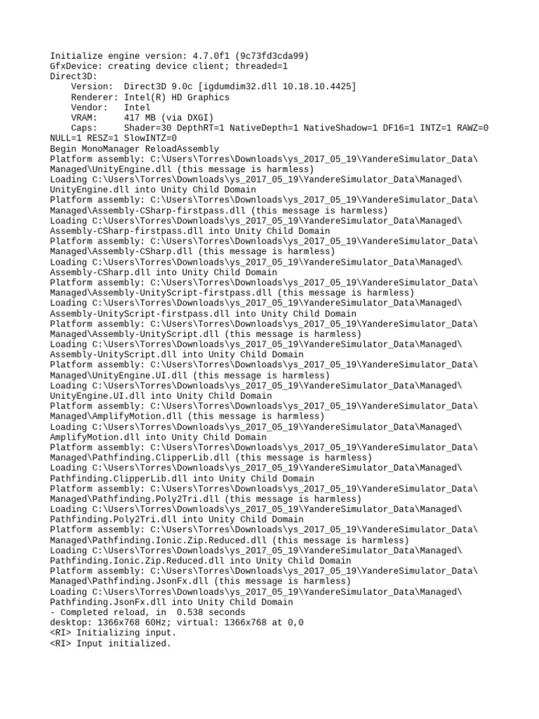 Output Log | PDF | Microsoft Windows | Computing Platforms