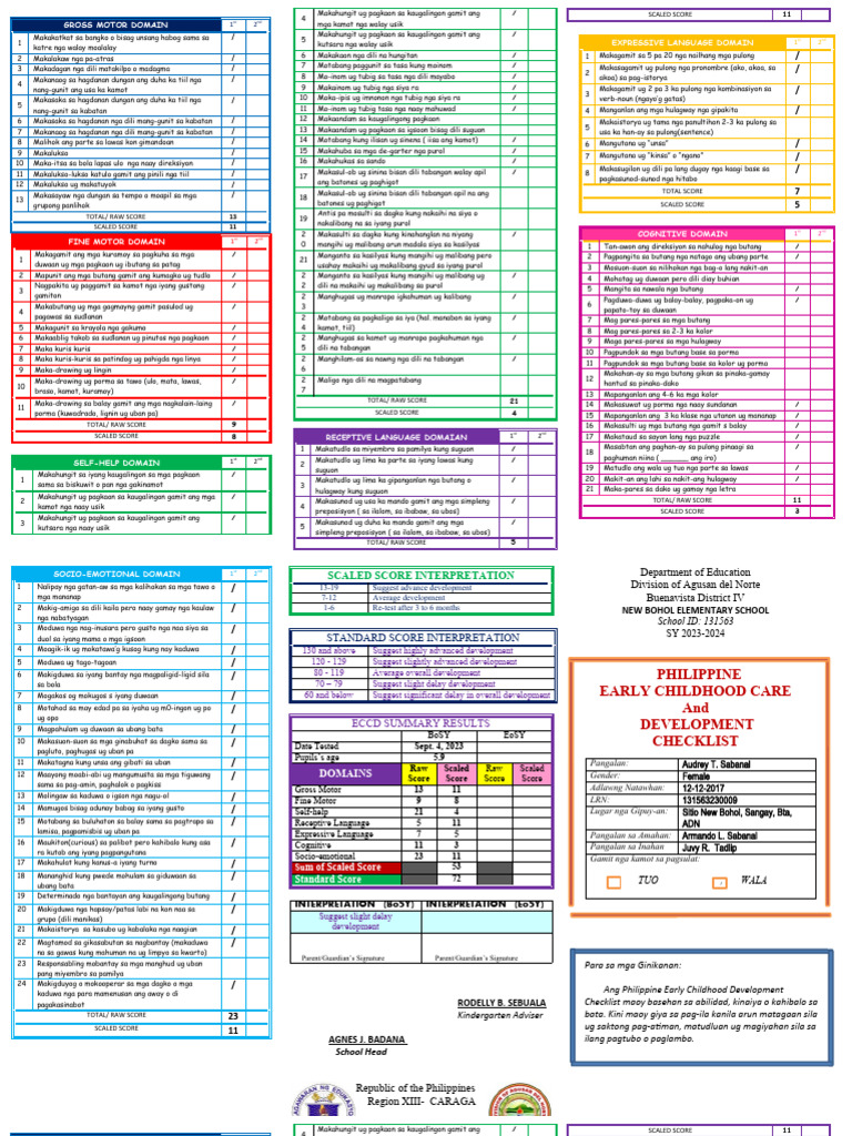 ECCD CHECKLIST 2018-2019 | PDF ECCD CHECKLIST 2018-2019 | PDF