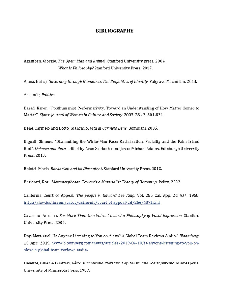BIBLIOGRAPHY | PDF