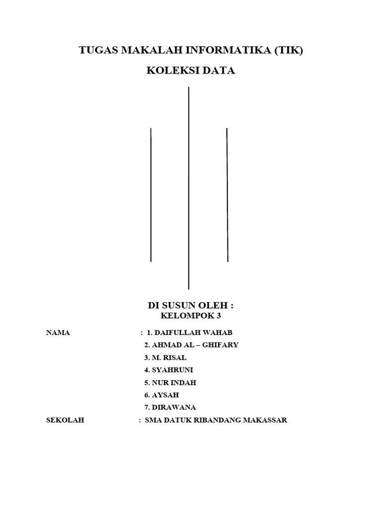 Tugas Koleksi Data KLP3 | PDF | Karier & Perkembangan | Komputer