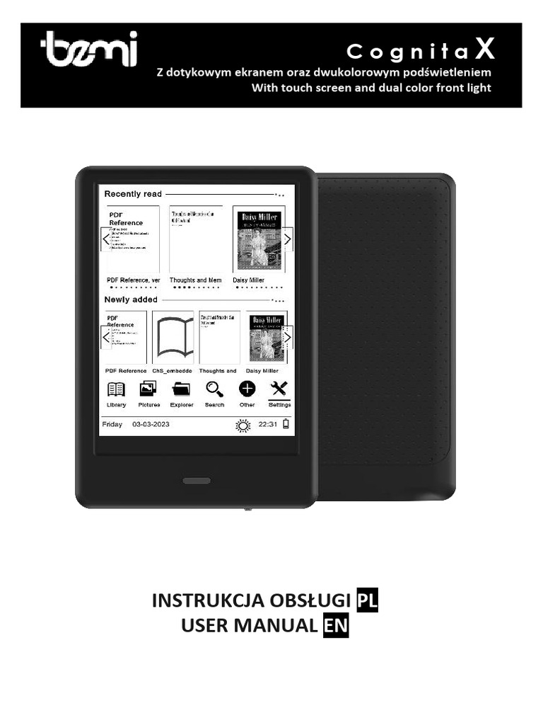 Instrukcja Obslugi BEMI Cognita X | PDF