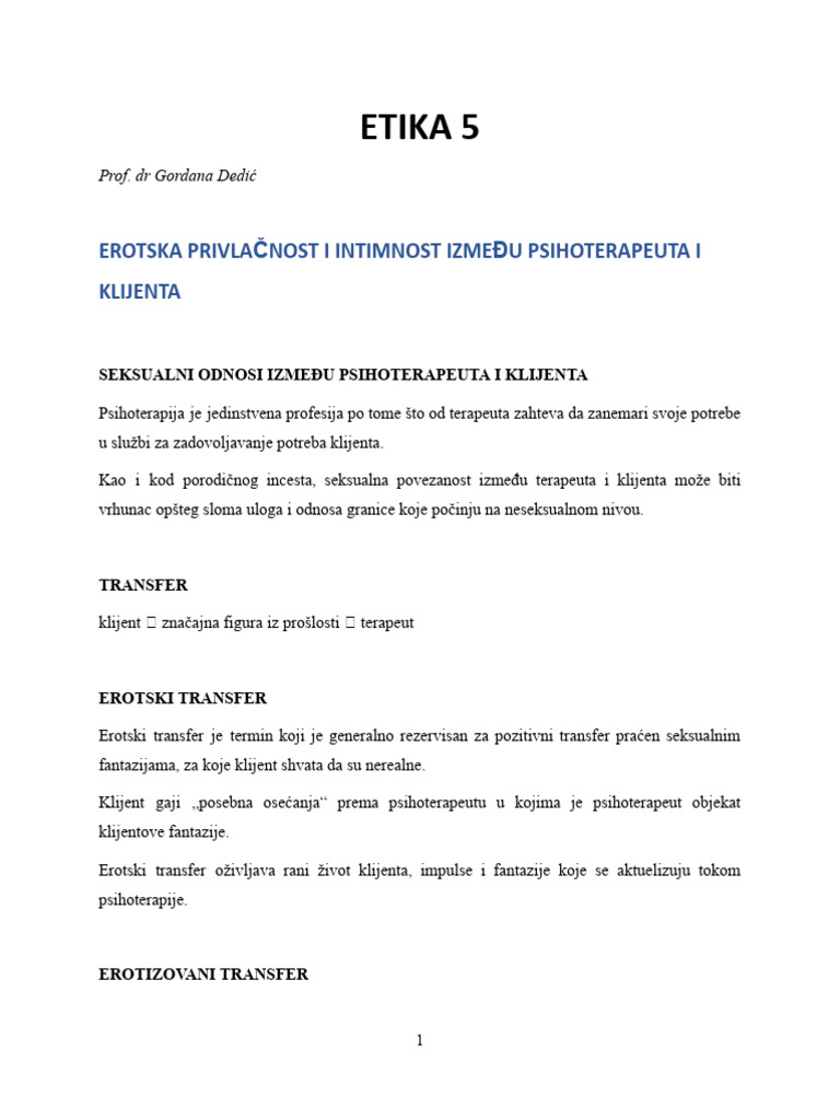 Etika - PREDAVANJE 10 I 11 | PDF