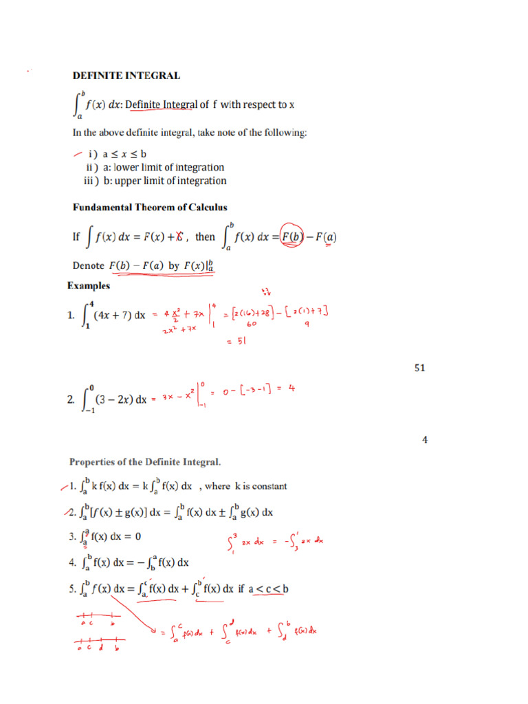 Definite Integral e | PDF
