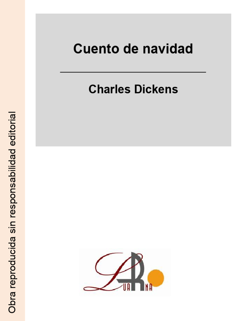 Cuento De Navidad Charles Dickens Pdf Un Villancico Fantasmas