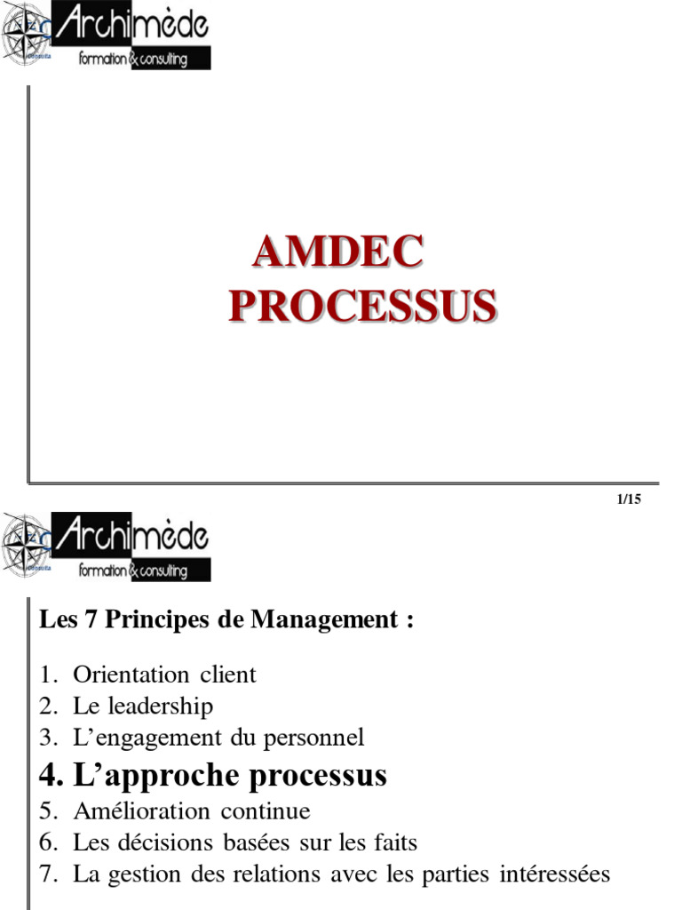 Processus de La Amdec | PDF | Business