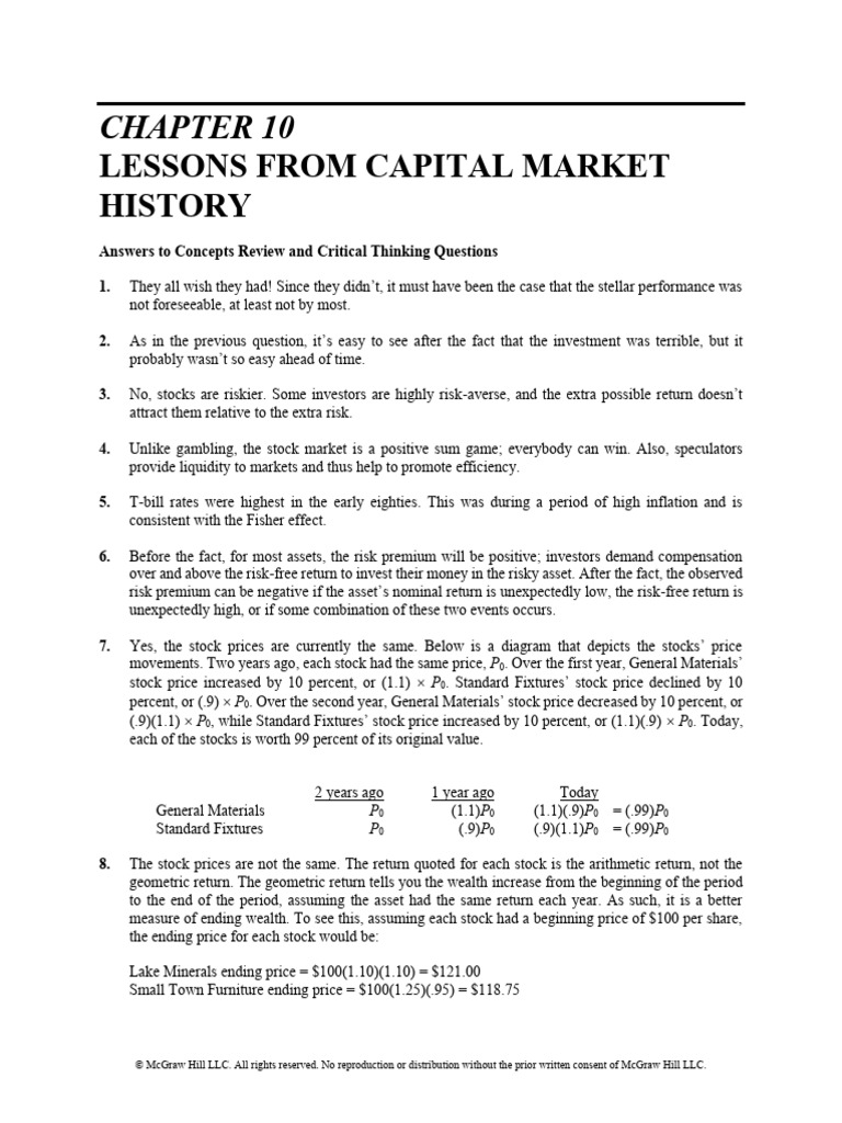 Chapter 10 Solution | PDF | Standard Deviation | Bonds (Finance) Chapter 10 Solution | PDF | Standard Deviation | Bonds (Finance)