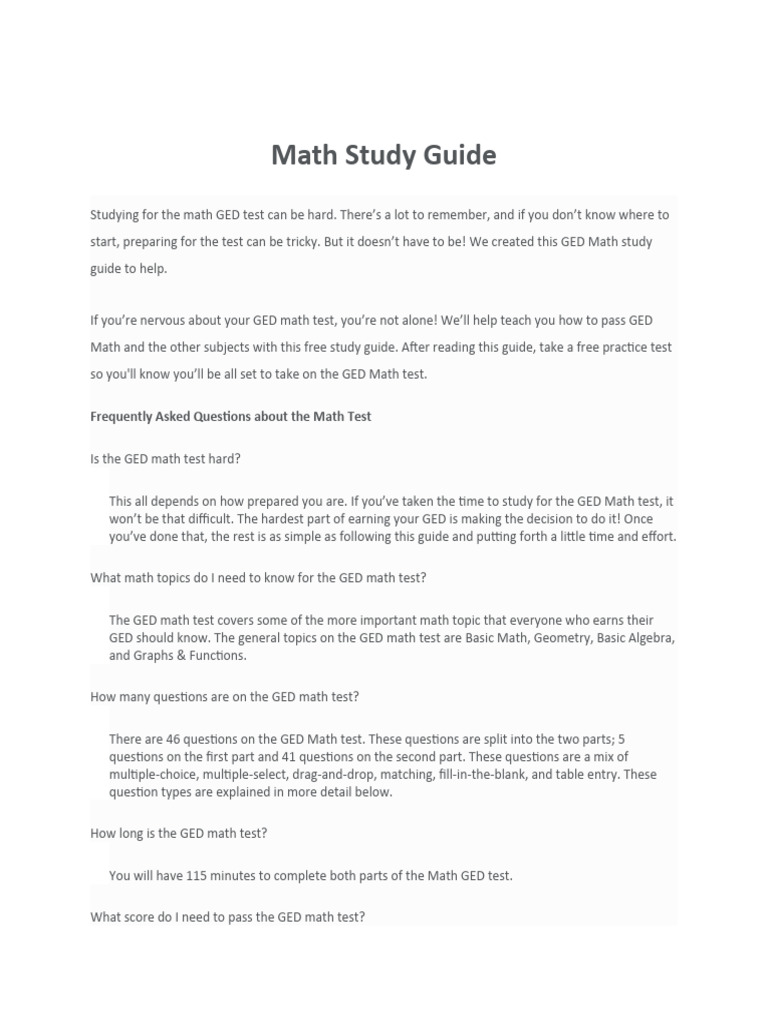 GED Maths | PDF | Mathematics | Function (Mathematics)