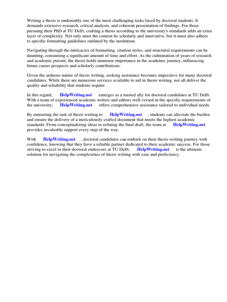 Tu Delft PHD Thesis Template | Download Free PDF | Thesis | Space