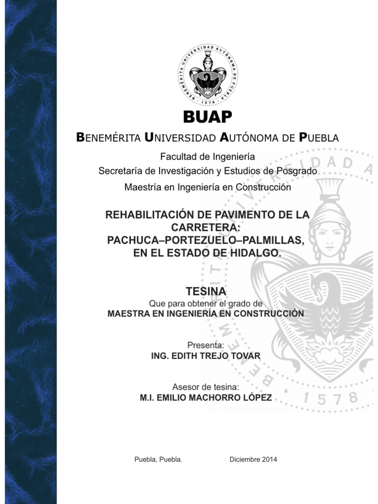 Tesis Buap | Descargar gratis PDF | Hormigón | La carretera