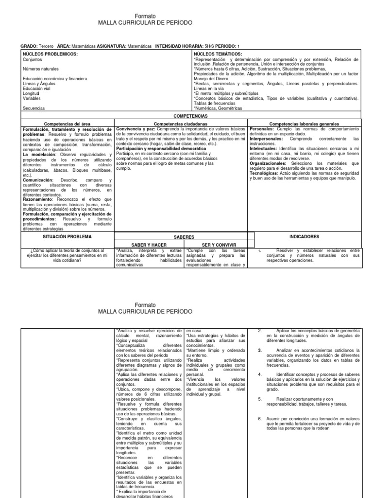 Malla 3 | PDF | Geometría | División (Matemáticas)