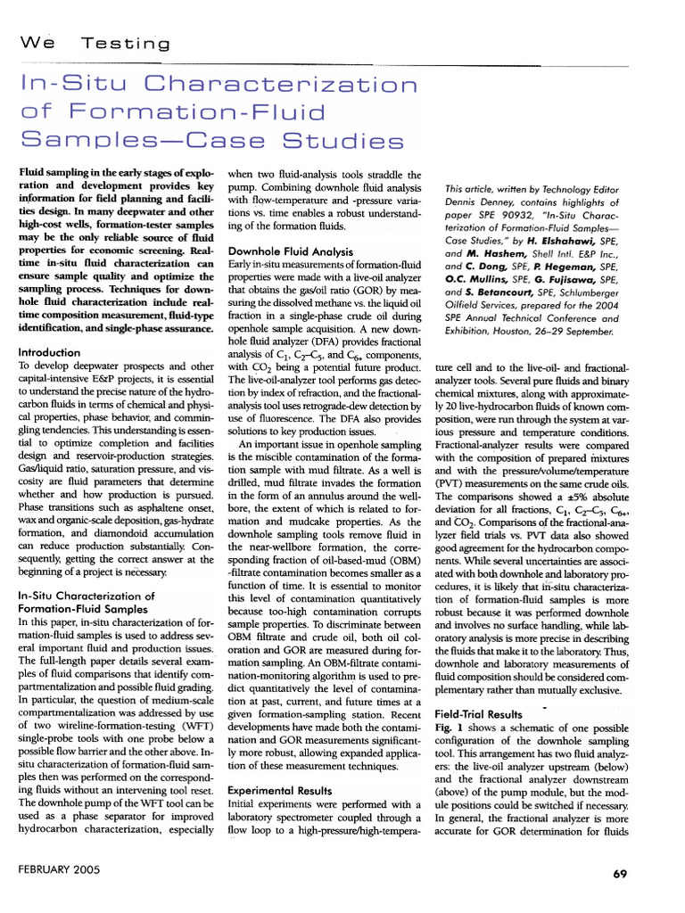 Case Studies Downhole Fluid Analyser | PDF | Gases | Phase (Matter)