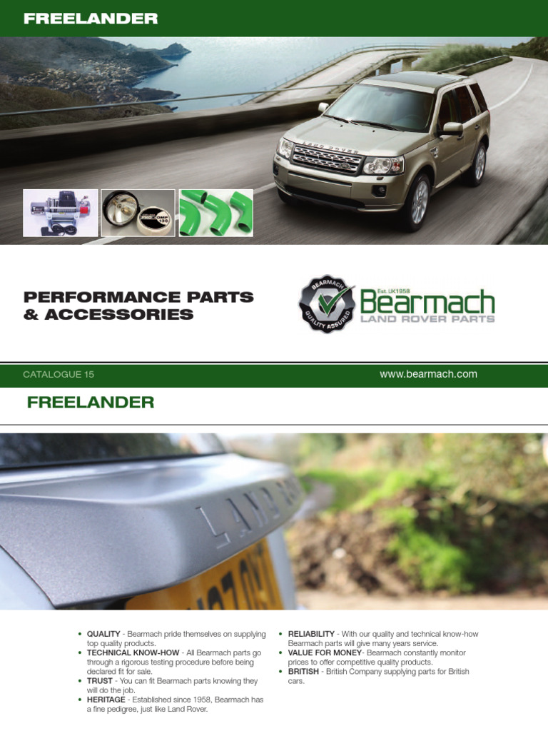 Freelander PERFORMANCE PARTS and ACCESSORIES | Download Free PDF ...