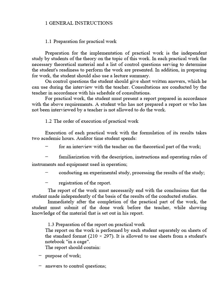 1 General Instructions | PDF | Absorption Spectroscopy | Capillary