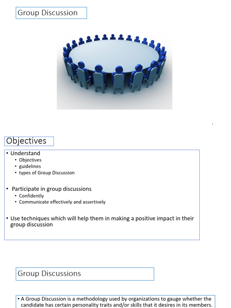 Group Discussion | PDF | Knowledge | Communication