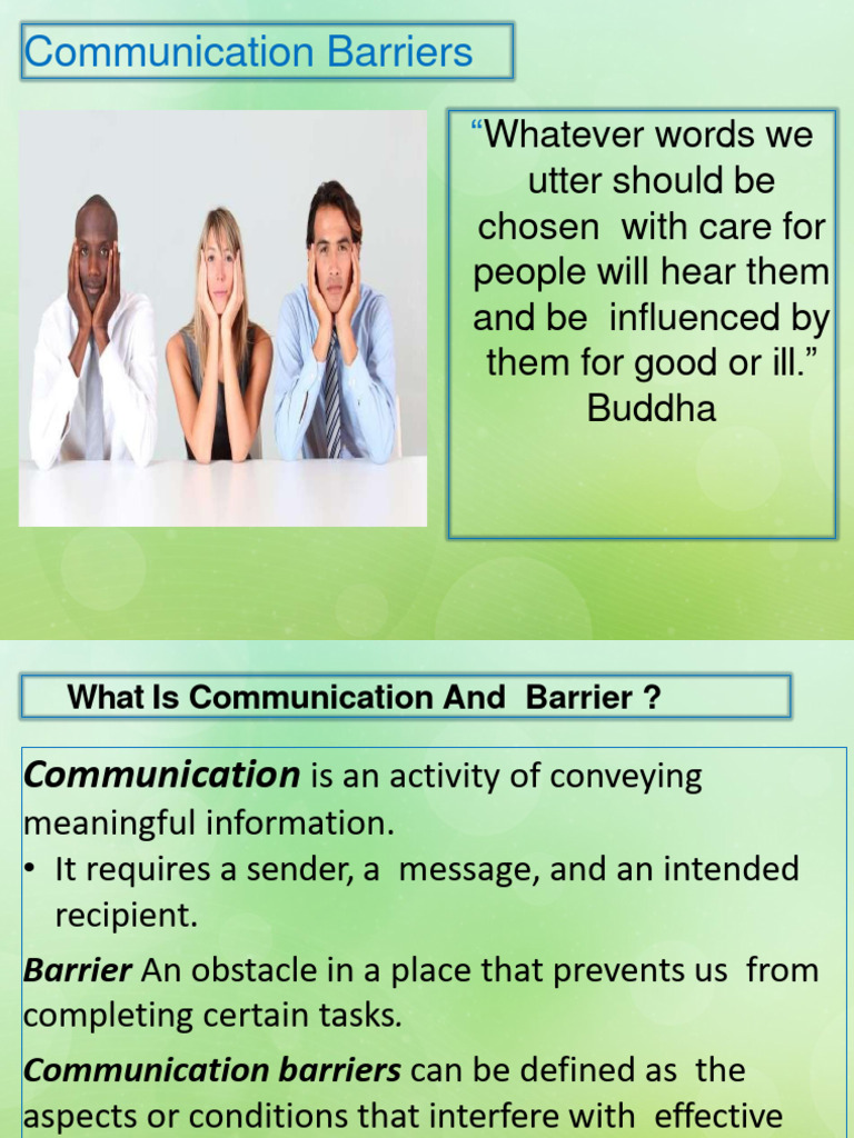 Overcoming Gender Communication Barriers | PDF | Communication | Gender ...