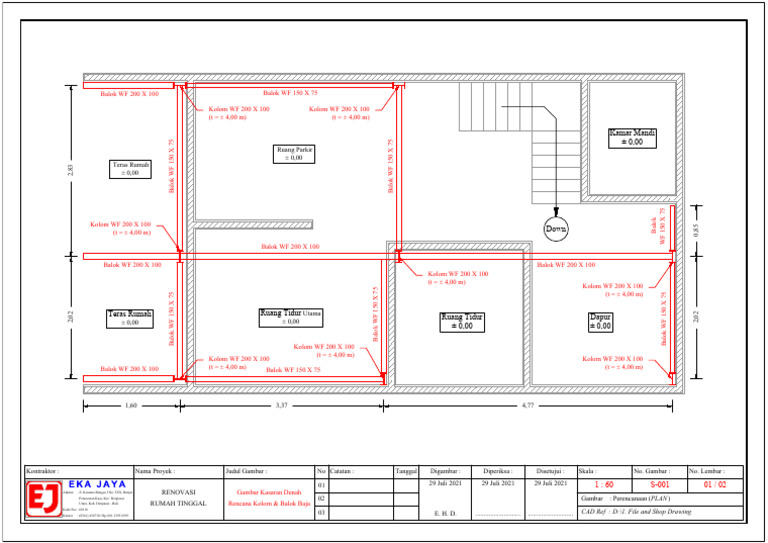 Plan - Instalasi Baja untuk Renovasi Rumah Mas Reva - 28 Juni 2021 ...