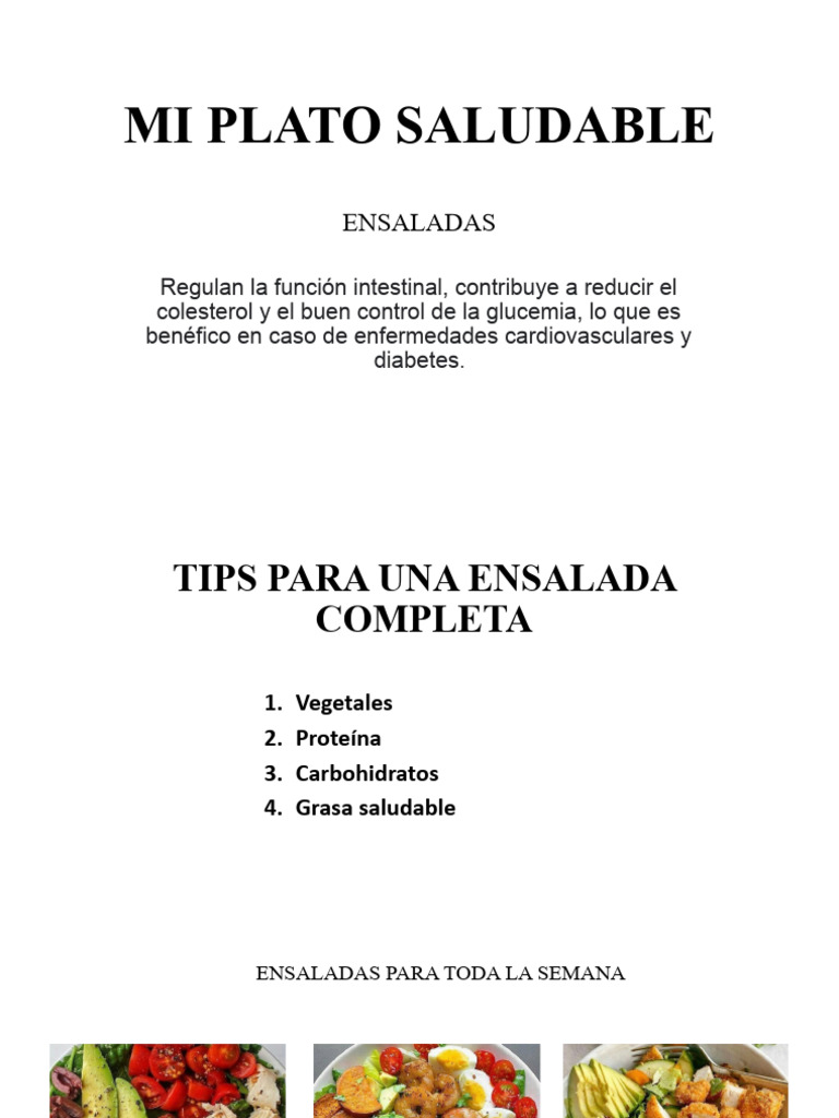 Mi Plato Saludable | PDF