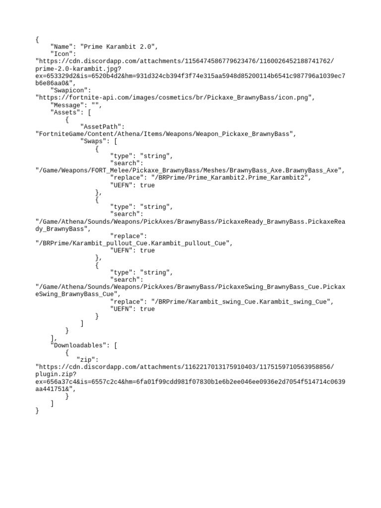 Prime Karambit 2.0 | PDF