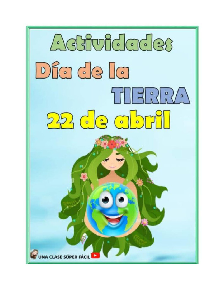 Cuaderno de Actividad Dia Mundial de La Tierra | PDF