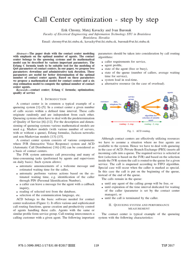 Call Center Optimization - Step by Step | PDF | Call Centre ...