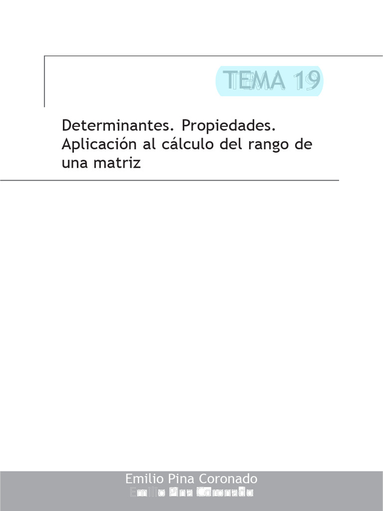 Tema 19 | PDF