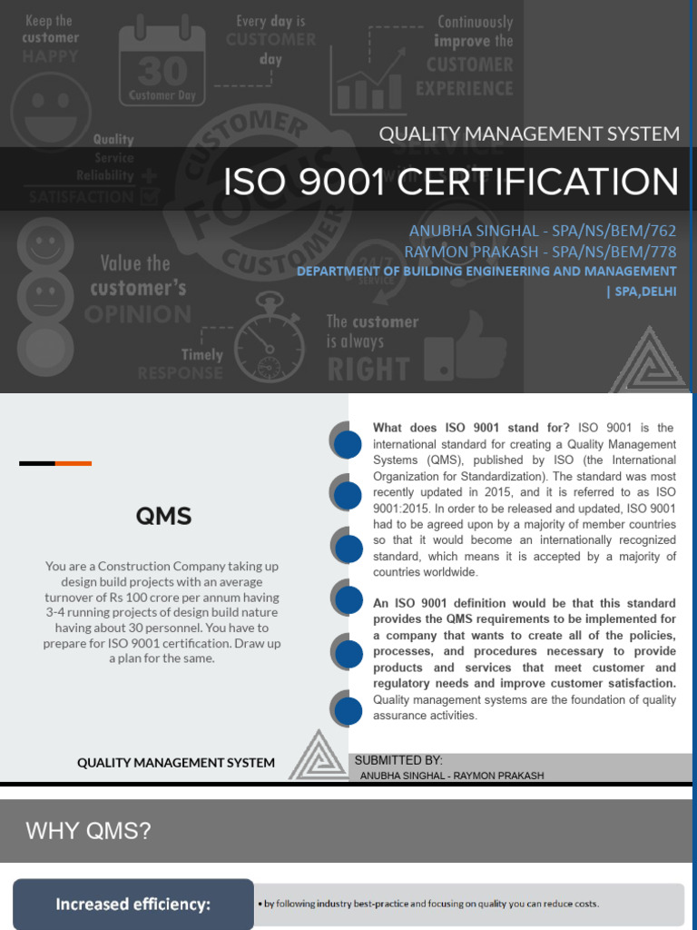 QMS Iso-9001 | Download Free PDF | Iso 9000 | Quality Management System