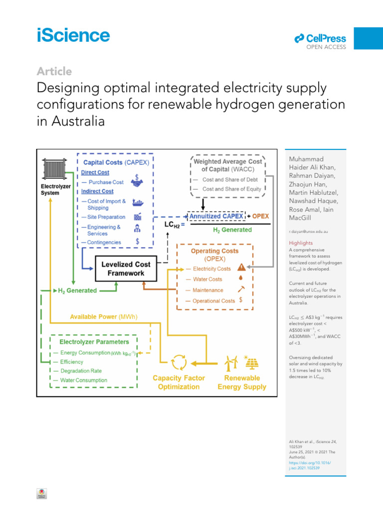Designing Optimal Integrated Electricity Supply Configurations For ...