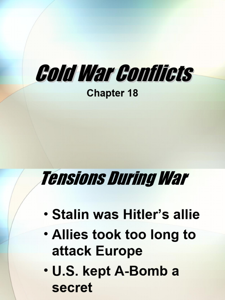 Cold War Conflicts Overview and Key Events | PDF | Mc Carthyism ...