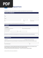 SoFi Direct Deposit Enrollment Form | PDF | Personal Finance | Banking