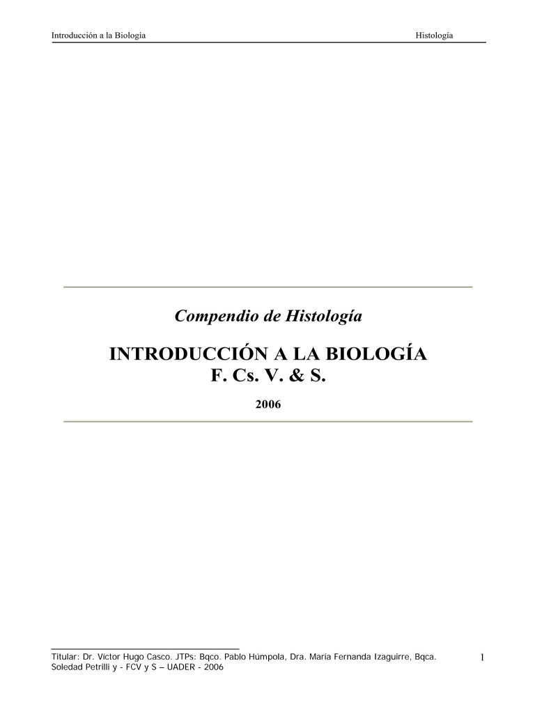 Compedio Histologia Humana | PDF