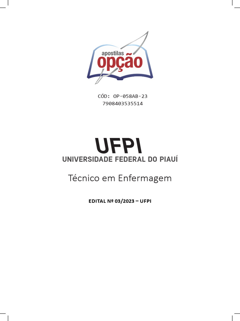 Op 058ab 23 Ufpi Tec Enfermagem | PDF | Argumento | Verdade