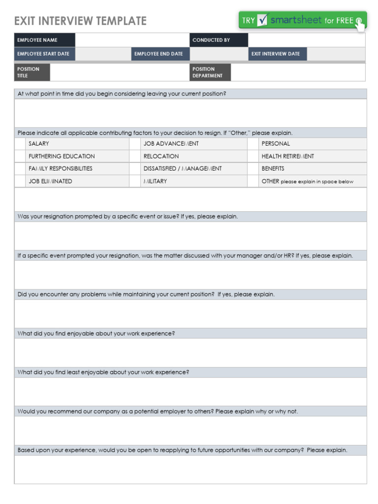 Exit Interview Guide for HR | PDF | Employment | Salary