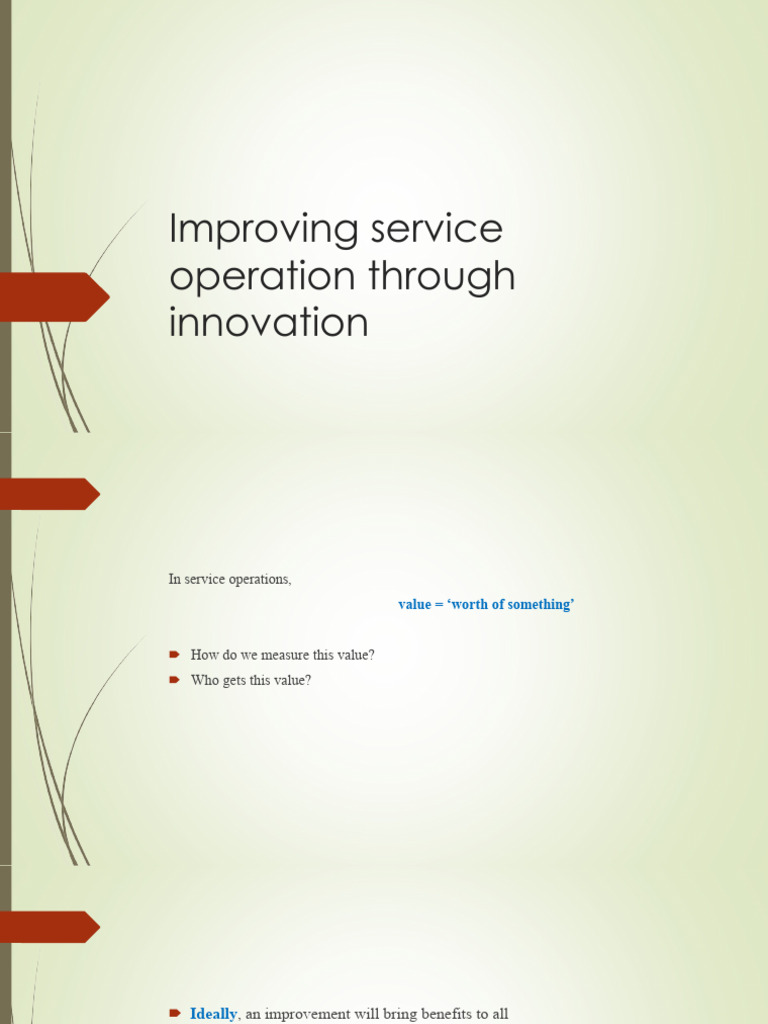 Service Improvement Through Innovation - 2 | PDF | Economies | Business ...