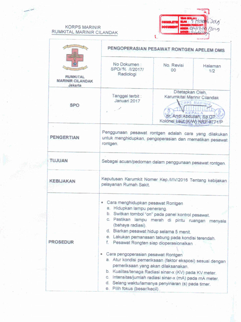 Contoh SOP Revisi | PDF
