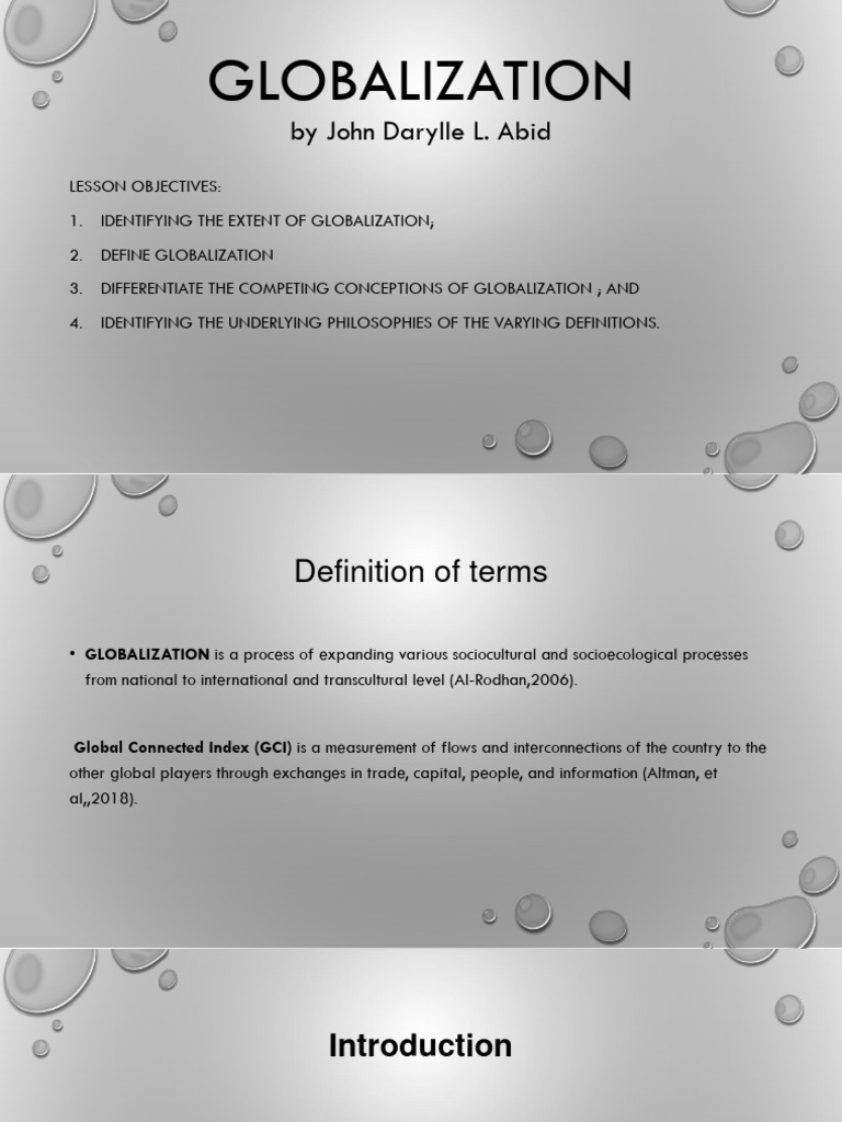 Globalization: An Introduction | PDF