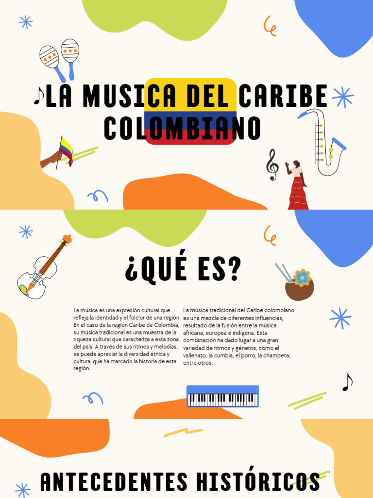 Música Del Caribe Colombiano | PDF | Subgéneros musicales | Musica Popular