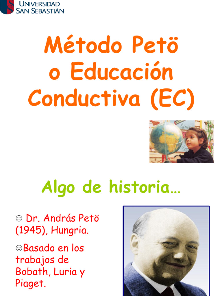 Metodo Peto o Educacion Conductiva | PDF | Aprendizaje | Parálisis cerebral