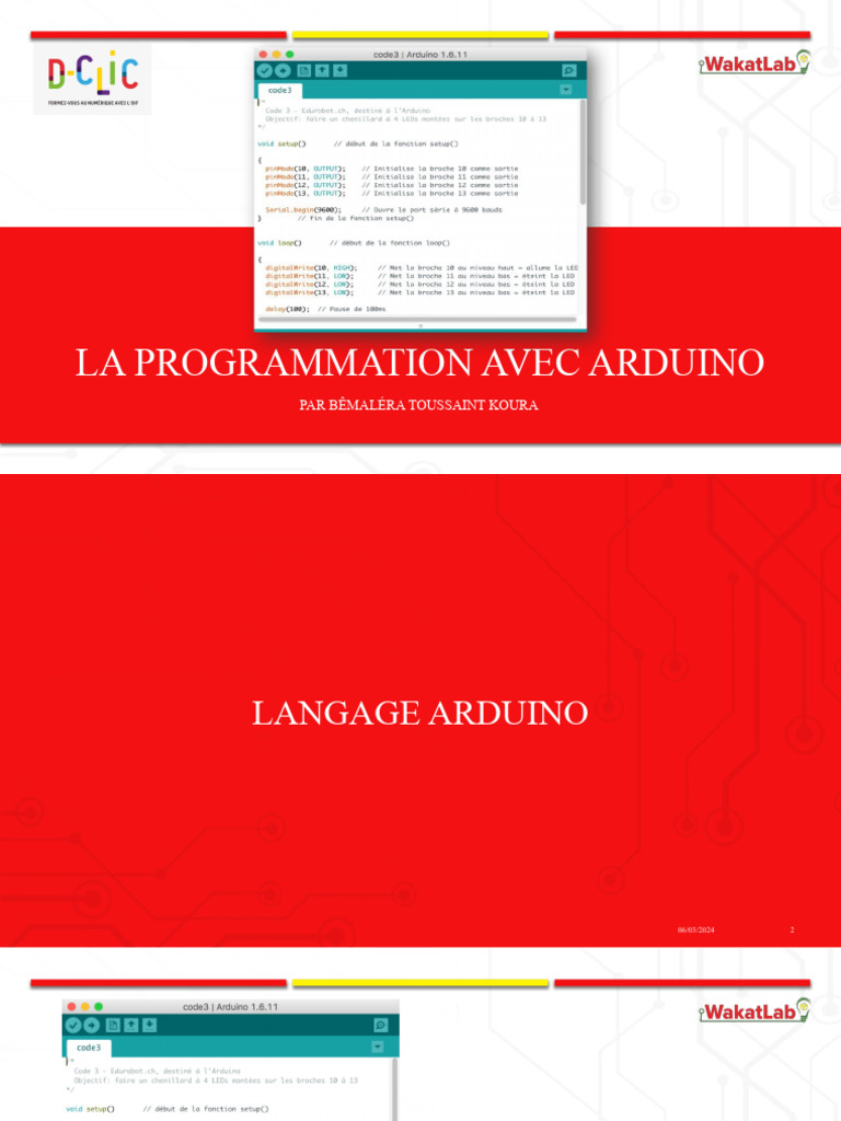 La Programmation Avec Arduino | PDF | Programmation informatique | Code source