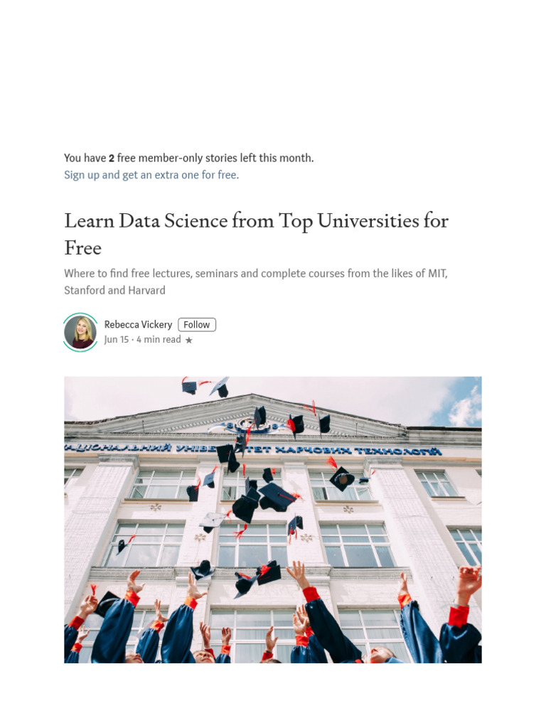 Master Data Science Online | PDF | Machine Learning | Massachusetts ...