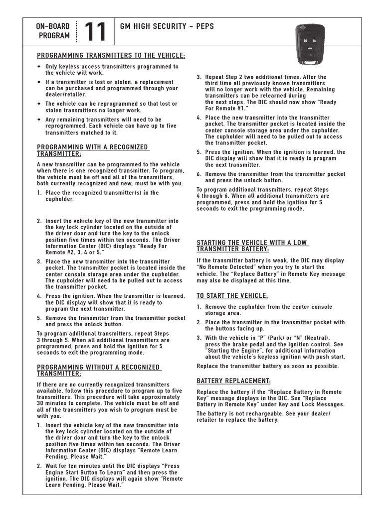 On Board Programming 11 | PDF