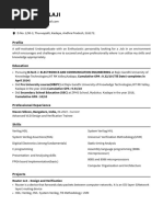 Manoj Resume CV | PDF