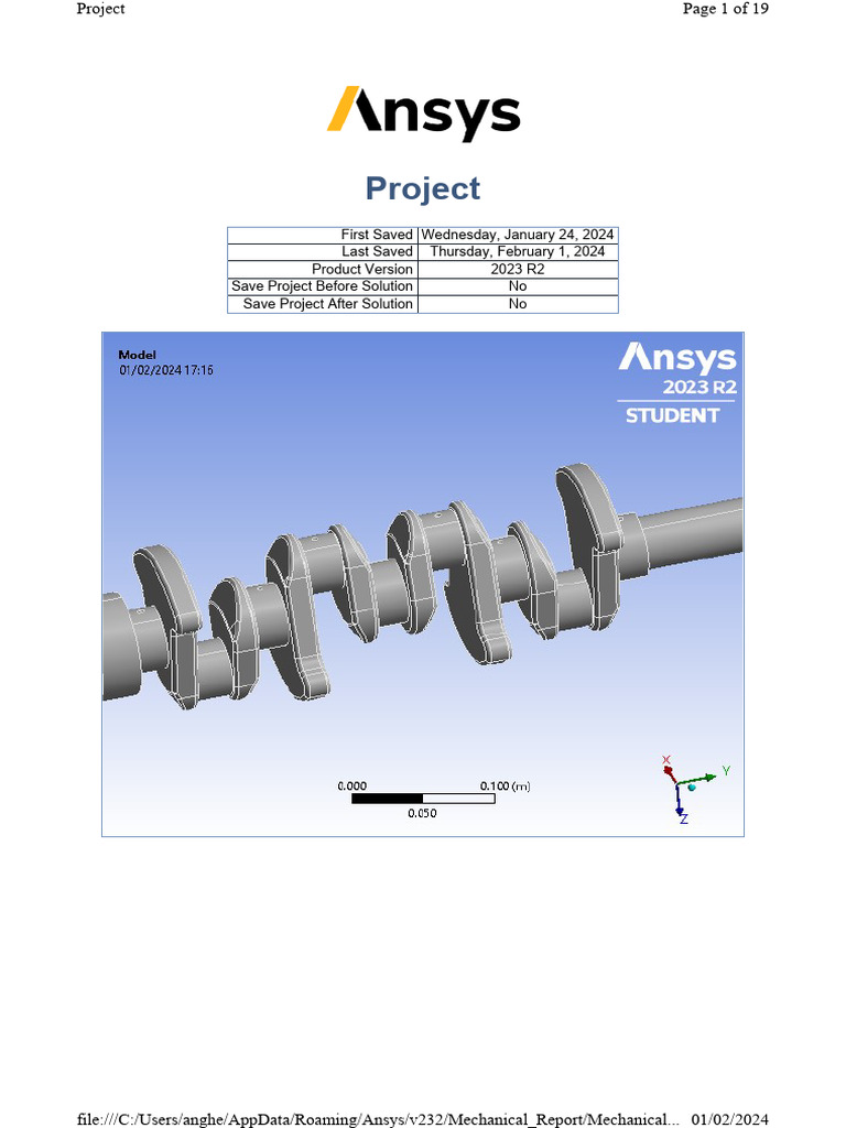 Ansys Raport | PDF | Strength Of Materials | Ultimate Tensile Strength