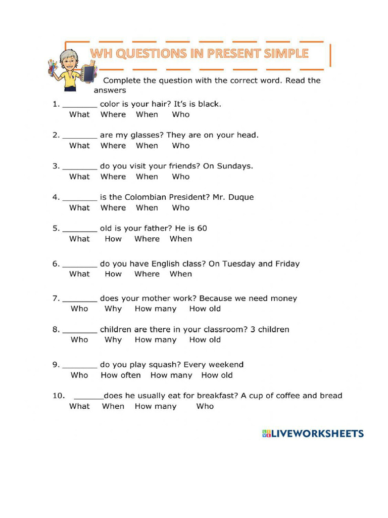 WH Questions Act | PDF