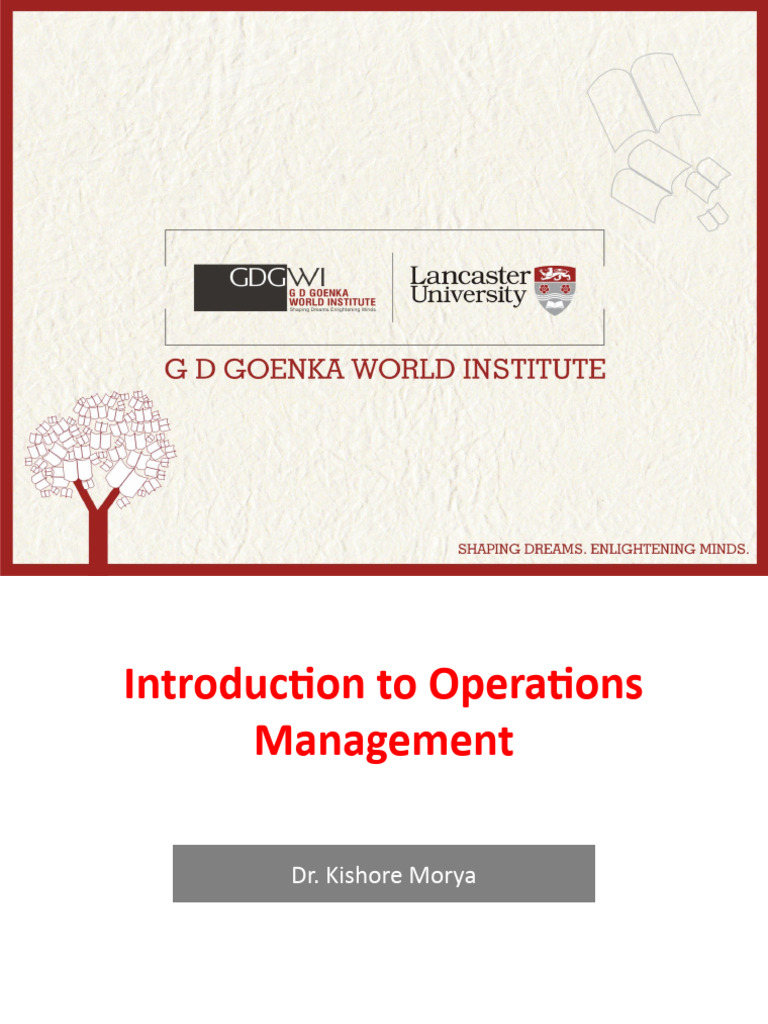 Introduction-to-Operation 8699959 Powerpoint | PDF | Career & Growth ...