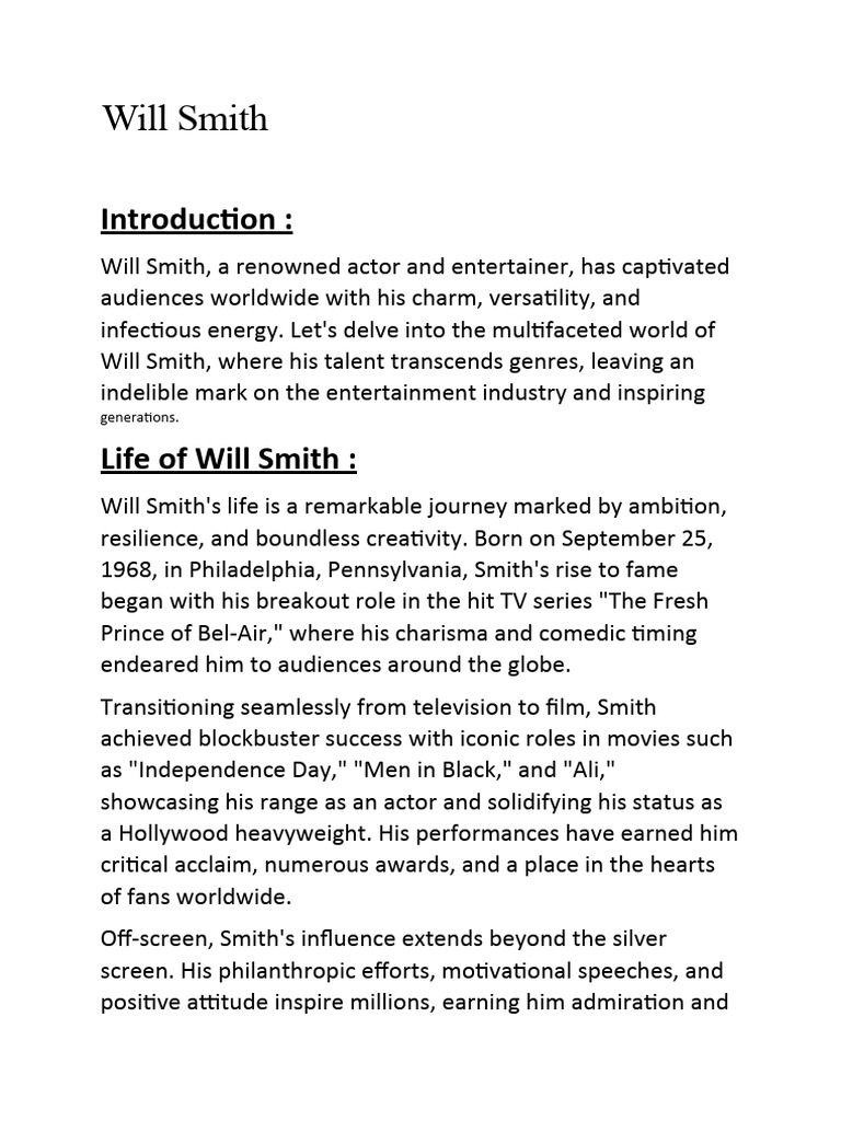 Will Smith | PDF