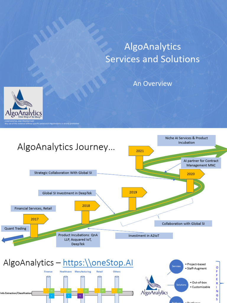 AlgoAnaytics - Overview 2022 | PDF | Machine Learning | Artificial ...