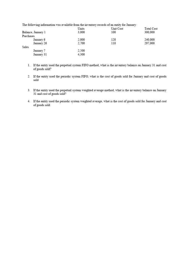 Inventory Cost Flow PDF