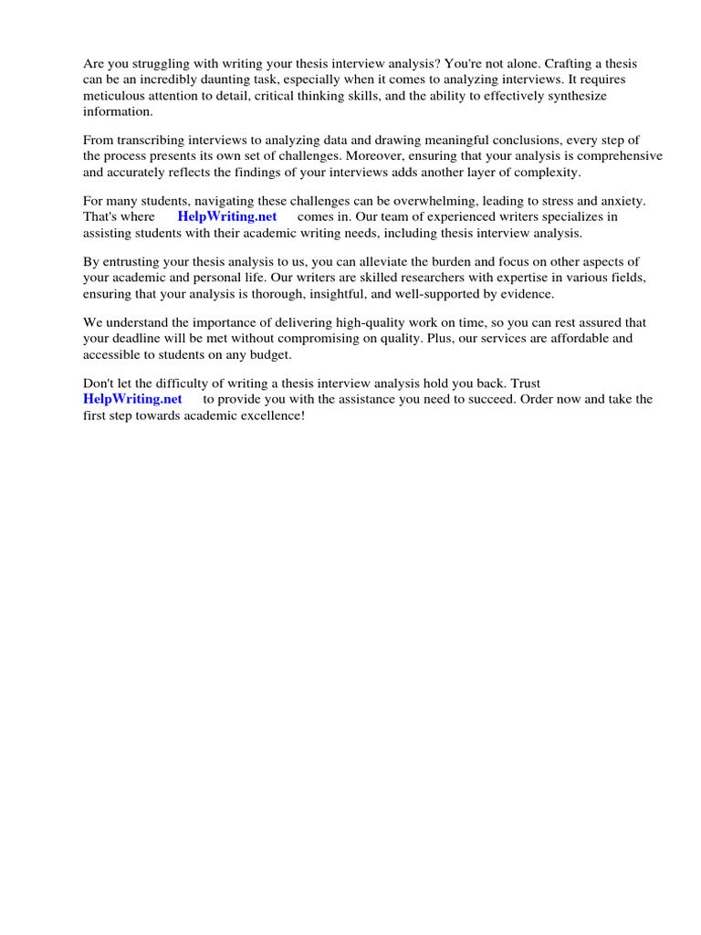 Thesis Interview Analysis | PDF | Risk Management | Risk