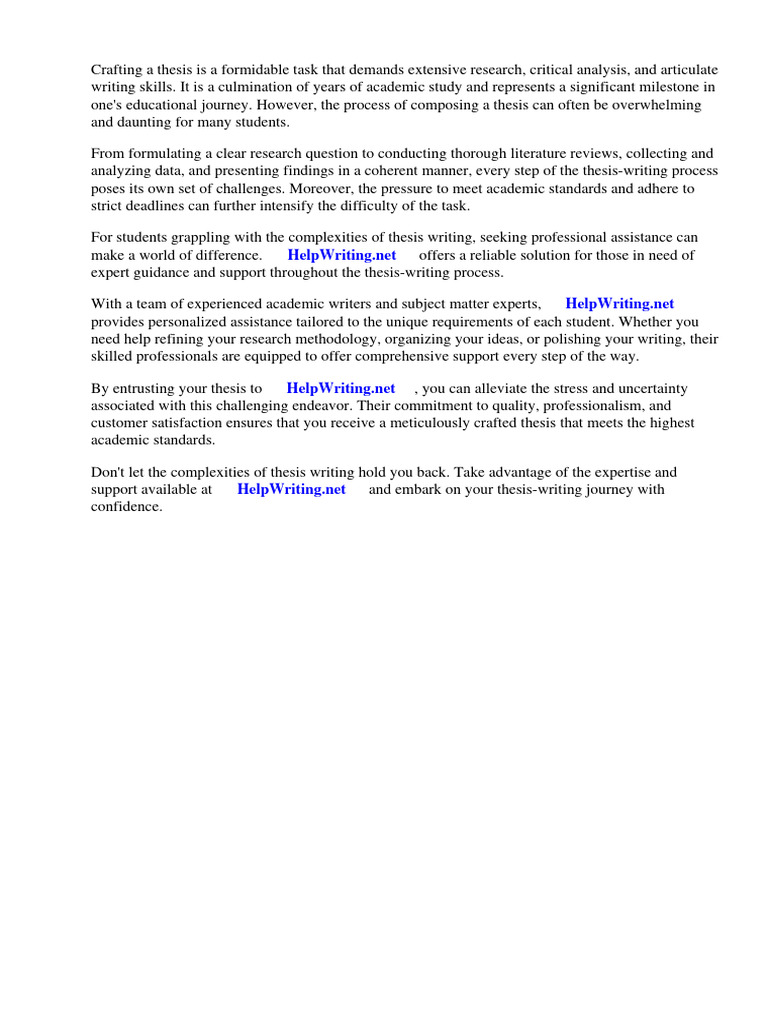 Thesis Main Objective | PDF | Thesis | Statistics Thesis Main Objective | PDF | Thesis | Statistics