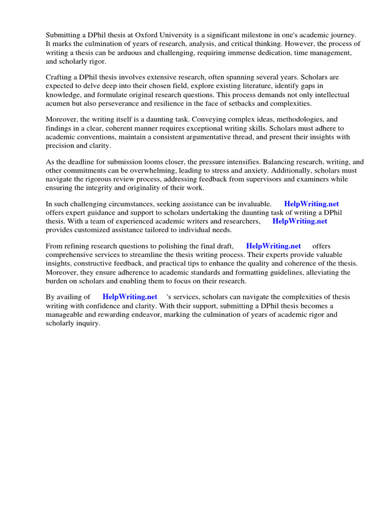 Submitting Dphil Thesis Oxford | PDF | Anaerobic Digestion | Thesis